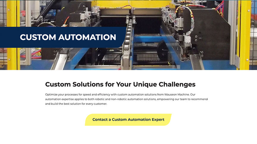 Custom Automation | Wauseon Machine